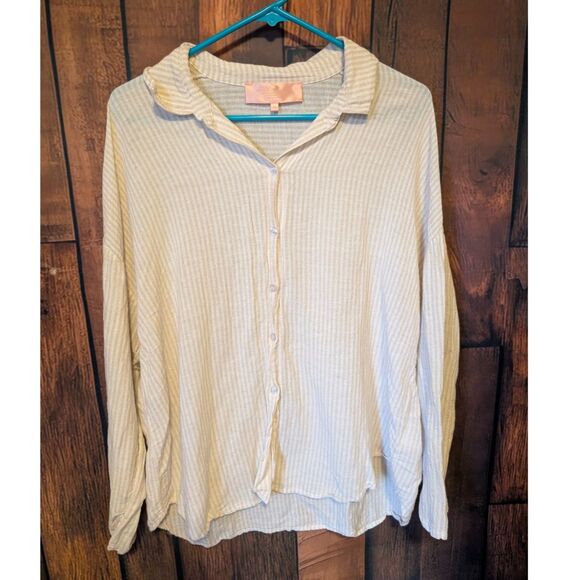 Scandal Italy | Tops | Scandal Made In Italy Oversized Ls Pastel Yellow ...